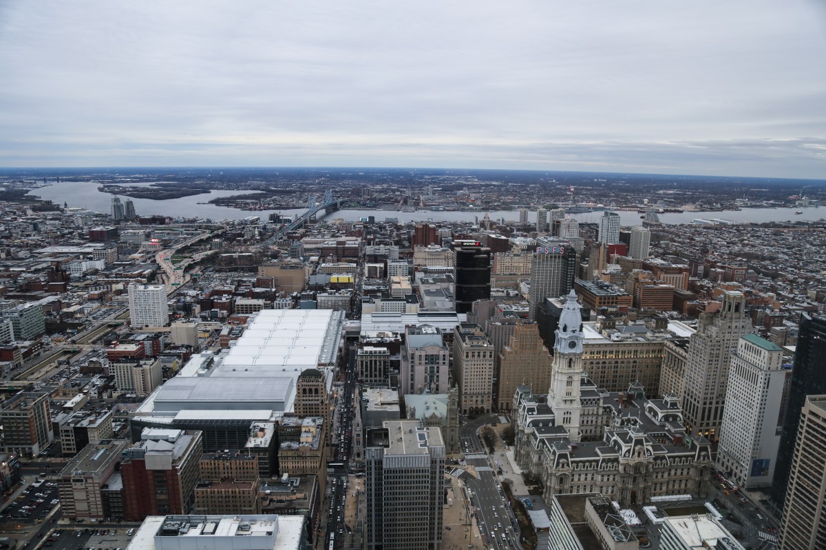 The View From The Top of The Comcast Center – Streets Dept