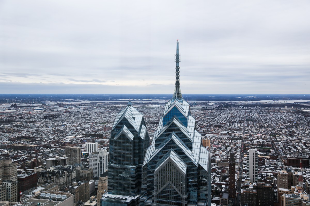 The View From The Top of The Comcast Center – Streets Dept