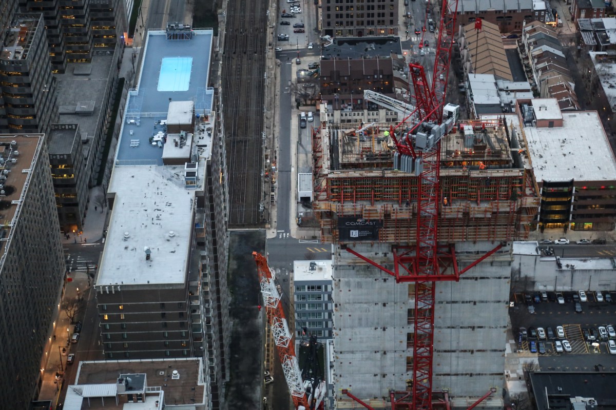 The View From The Top of The Comcast Center – Streets Dept