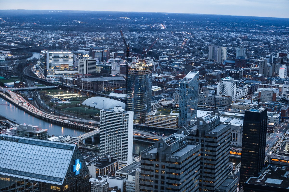 The View From The Top of The Comcast Center – Streets Dept