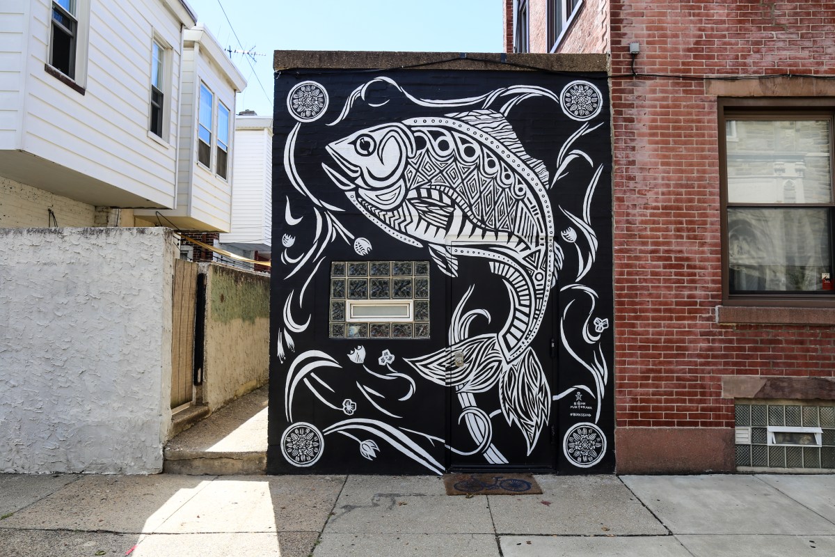 Sean Martorana’s Awesome New Fish Mural in Fishtown (Duh!) – Streets Dept