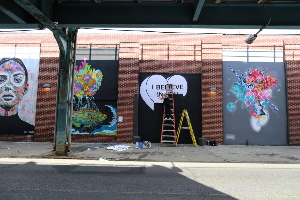Amberella Updates Front Street Mural in Fishtown – Streets Dept