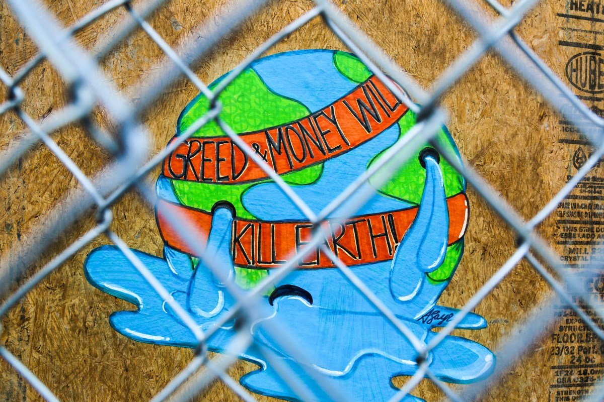 Alex Sayer’s ‘Greed and Money Will Kill Earth!’ – Streets Dept