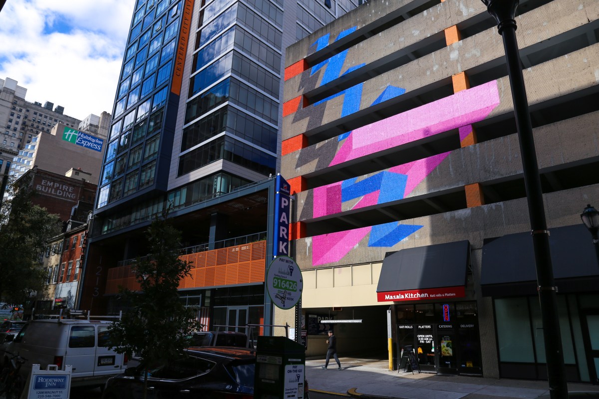 Stunning New Geometrical Mural in Philly’s Gayborhood – Streets Dept