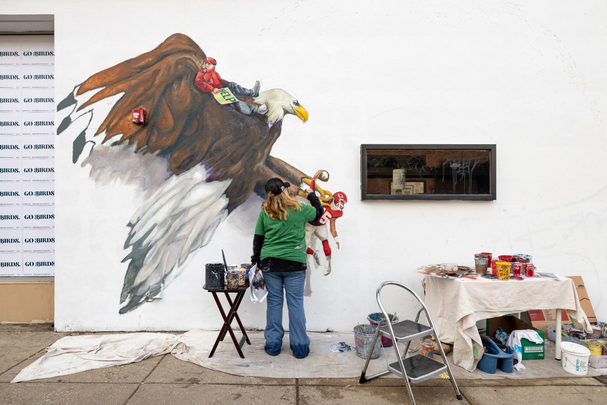 Philly Mural Legend, Meg Saligman Finishes “Bird Feed 2023” Mural Ahead ...